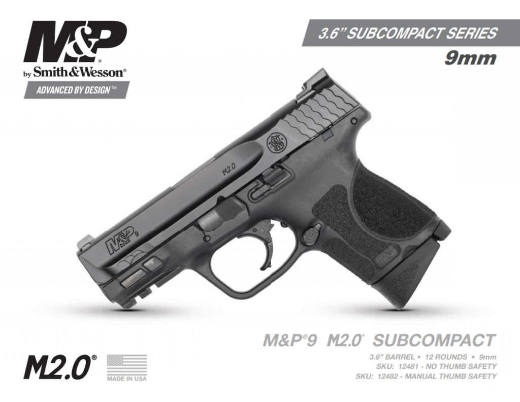 Smith & Wesson Releases New M&P M2.0 Subcompact Series – CrossBreed Blog