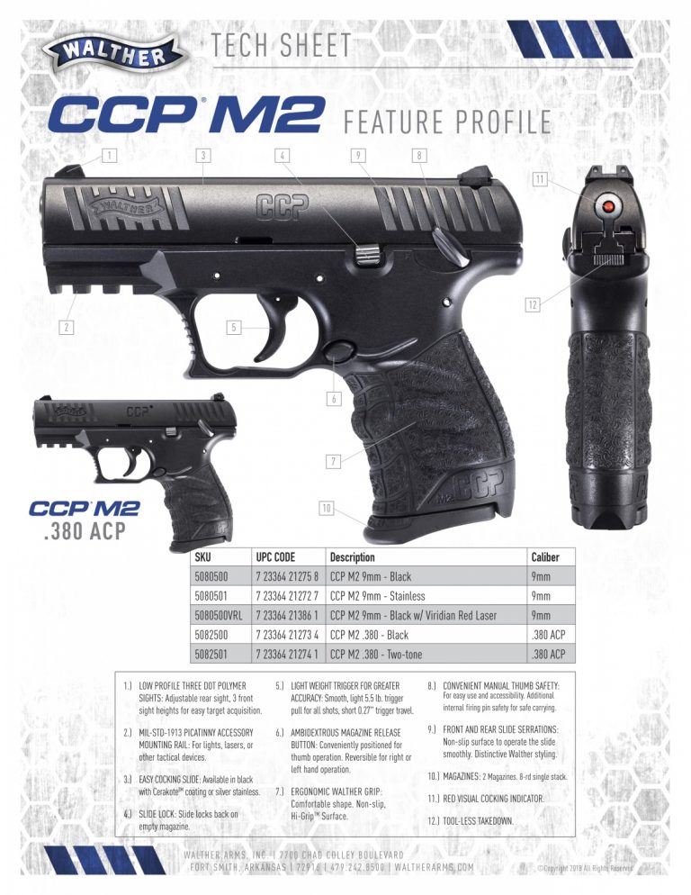 Walther Premieres the CCP M2 in 380 ACP – CrossBreed Blog