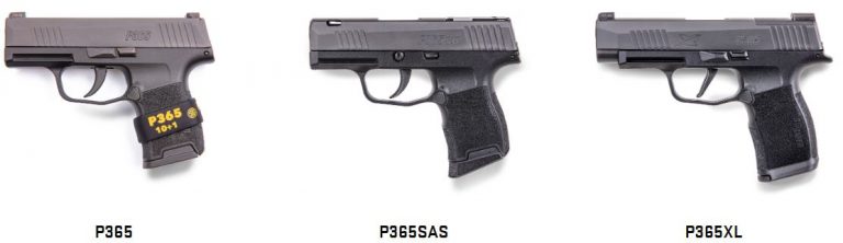 The Sig Sauer P365: Comparing the Standard, SAS, and XL Models ...