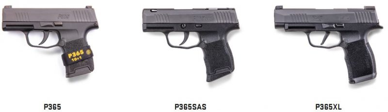 The Sig Sauer P365: Comparing the Standard, SAS, and XL Models ...